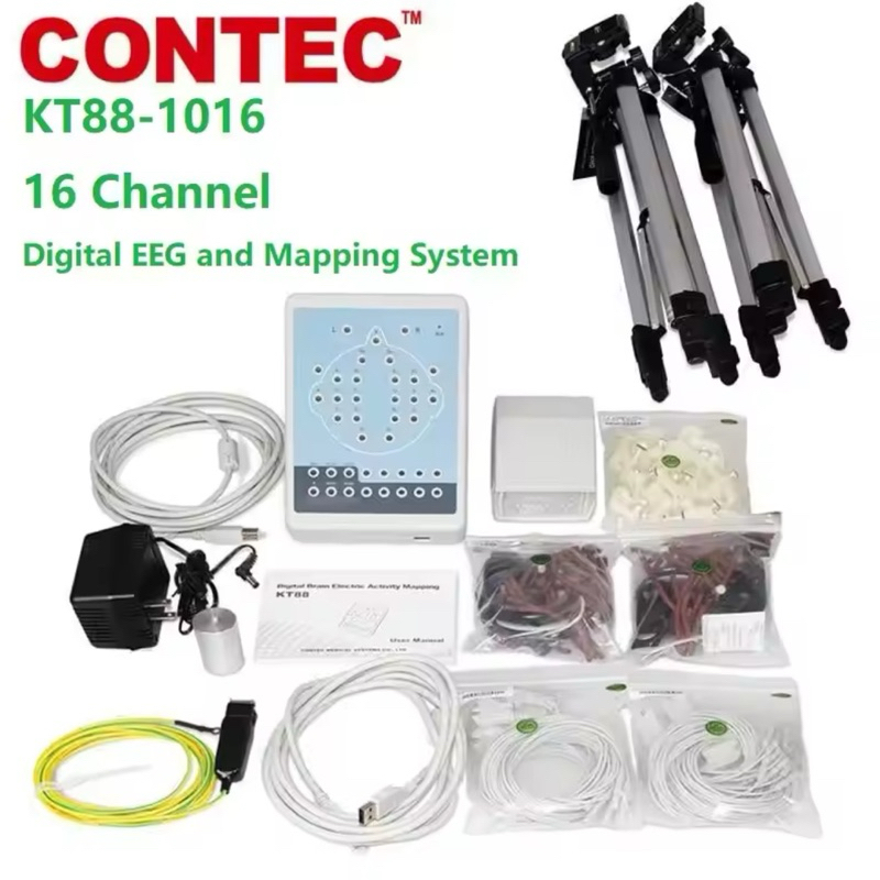 Jual CONTEC KT88-1016 EEG 16 Channel Digital EEG And Mapping System ...