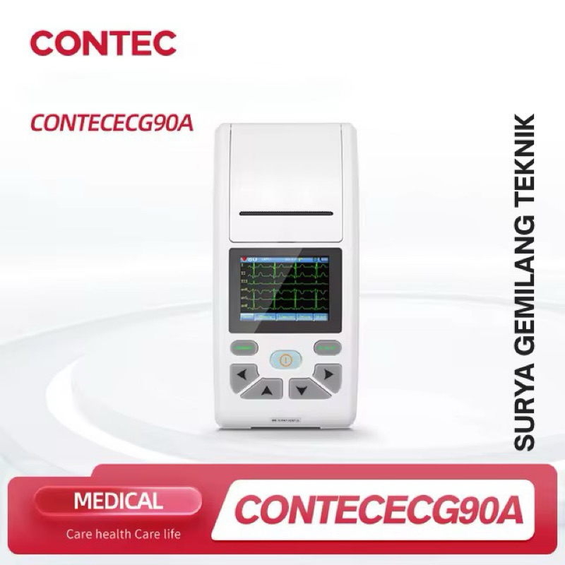 Jual CONTEC 12-Channel ECG/EKG Machine Electrocardiograph, PC software, Touch Screen ECG90A ...
