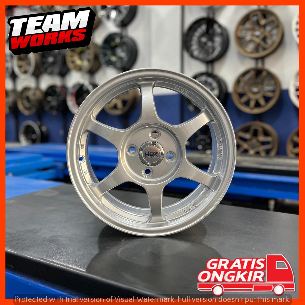 Jual VELG MODEL RAYS RING 15 HSR YUZAWA SILVER LUBANG 4 MOBIL BRIO AGYA ...