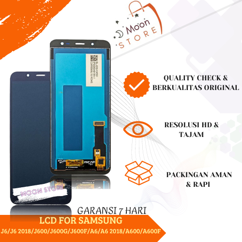Jual LCD TOUCHSCREEN SAMSUNG J6 2018 / J600 / J600G / J600F / A6 2018 / A600 / A600F ORIGINAL ...