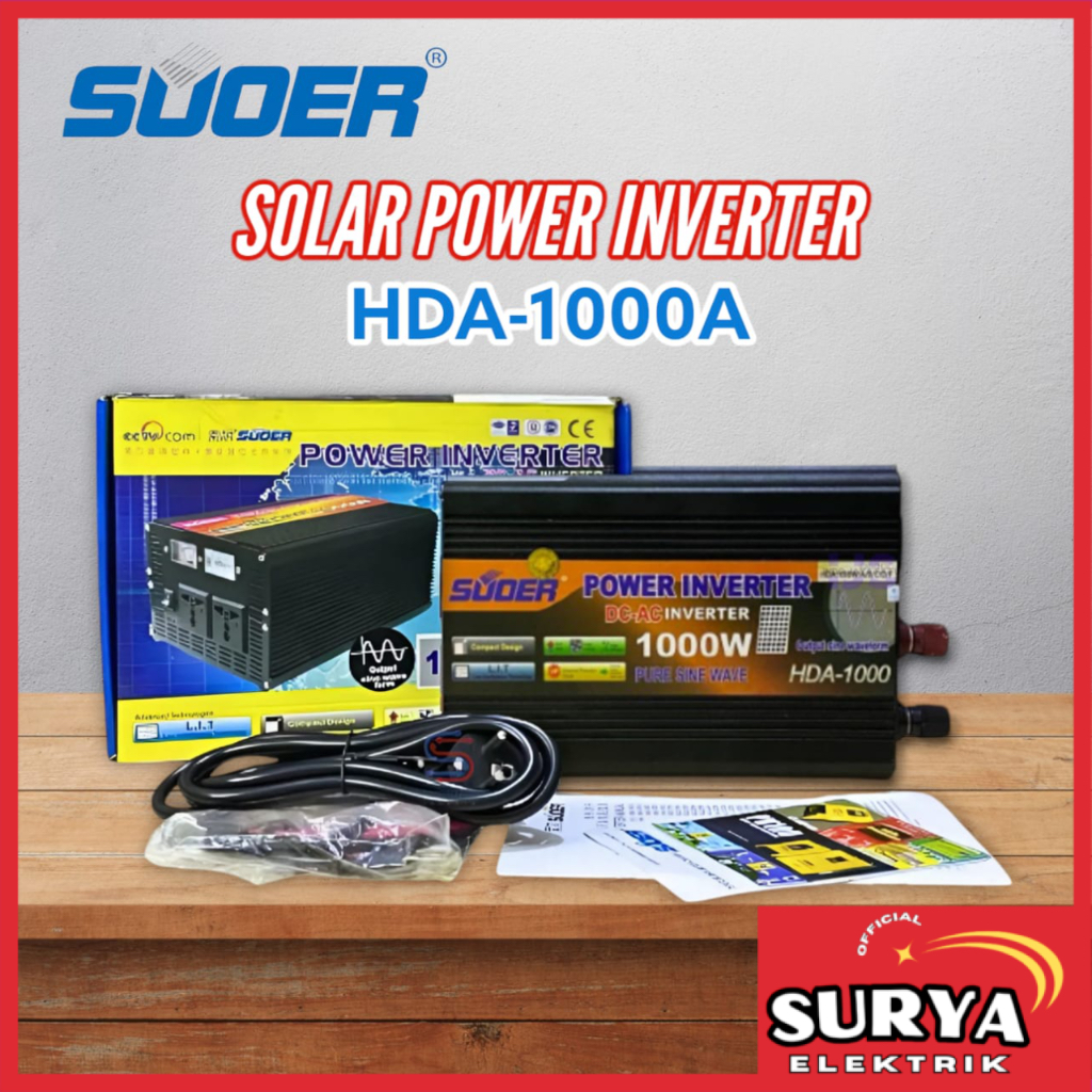Jual Power Inverter SUOER DC To AC 1000W Watt PSW Pure Sine Wave FPC-1000A HDA-1000A | Shopee ...