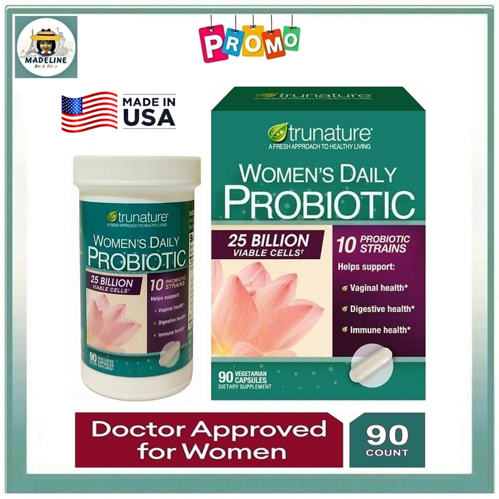 Jual Trunature Women Probiotic 25 Billion Cells 10 Probiotic Strains 90 ...