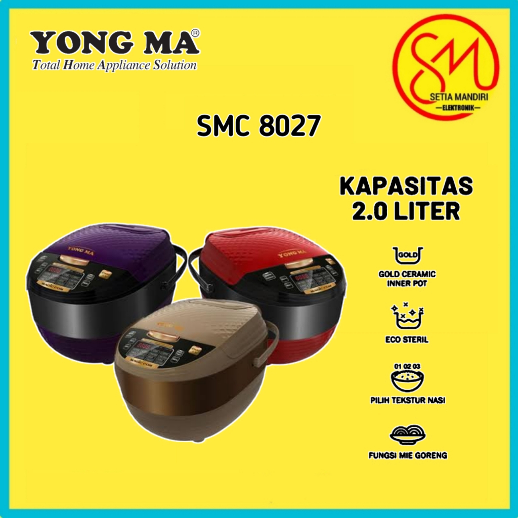Jual YONG MA Magic Com 2 Liter SMC 8027 Upgrade - New 8027 | Shopee ...