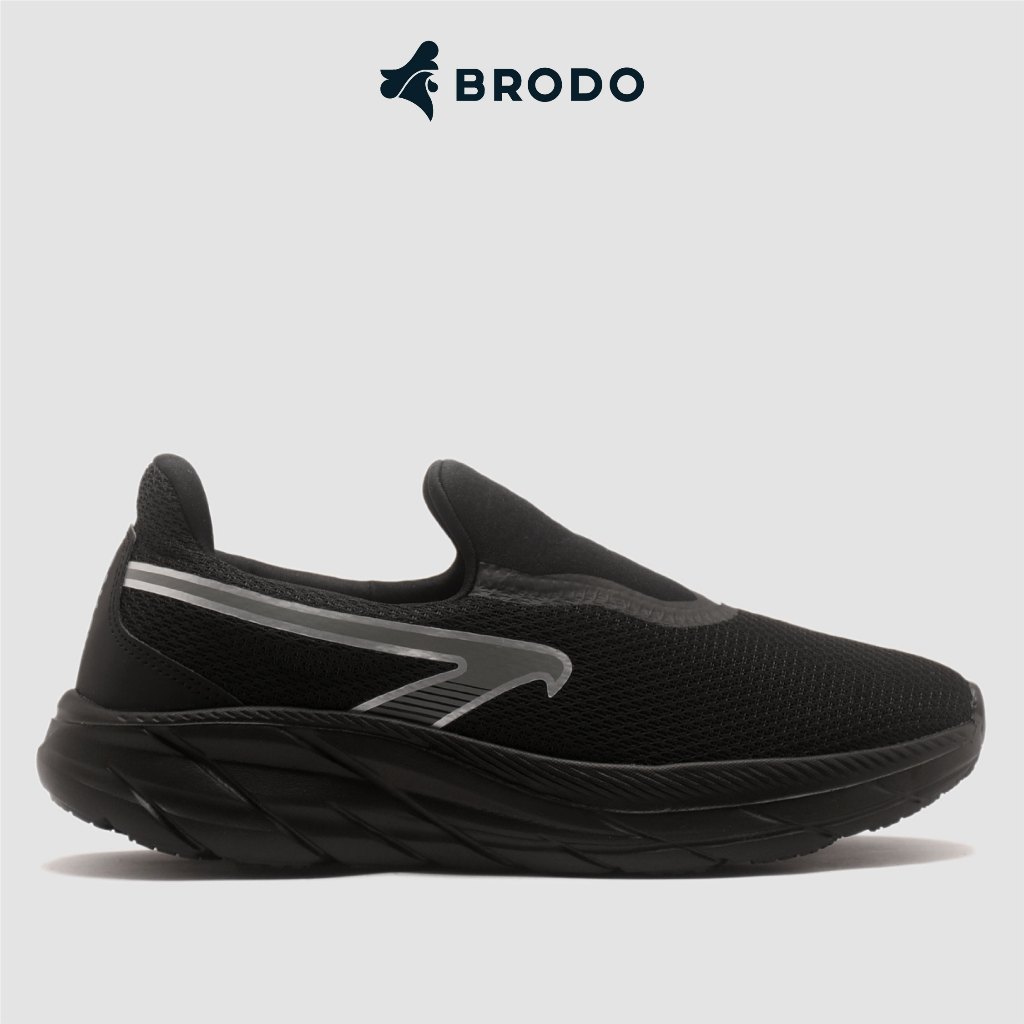 Jual BRODO Bandung - Sneakers Slip-On Ryujin Jade Black | Shopee Indonesia
