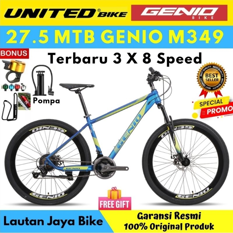 Jual SEPEDA GUNUNG 27.5 MTB GENIO M349 Terbaru Tahun Ini | Shopee Indonesia