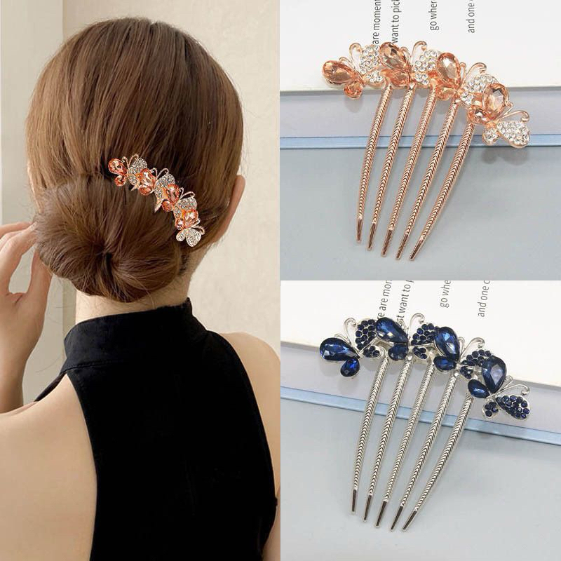 Jual Sirkam Sanggul Mutiara Permata Aksesoris Rambut Wanita untuk Pesta ...