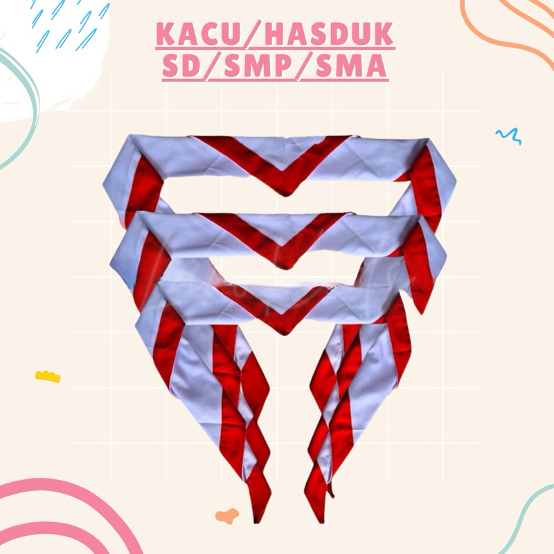 Jual Hasduk/Kacu Pramuka Merah putih Murah SD/SMP/SMA/JUMBO | Shopee ...