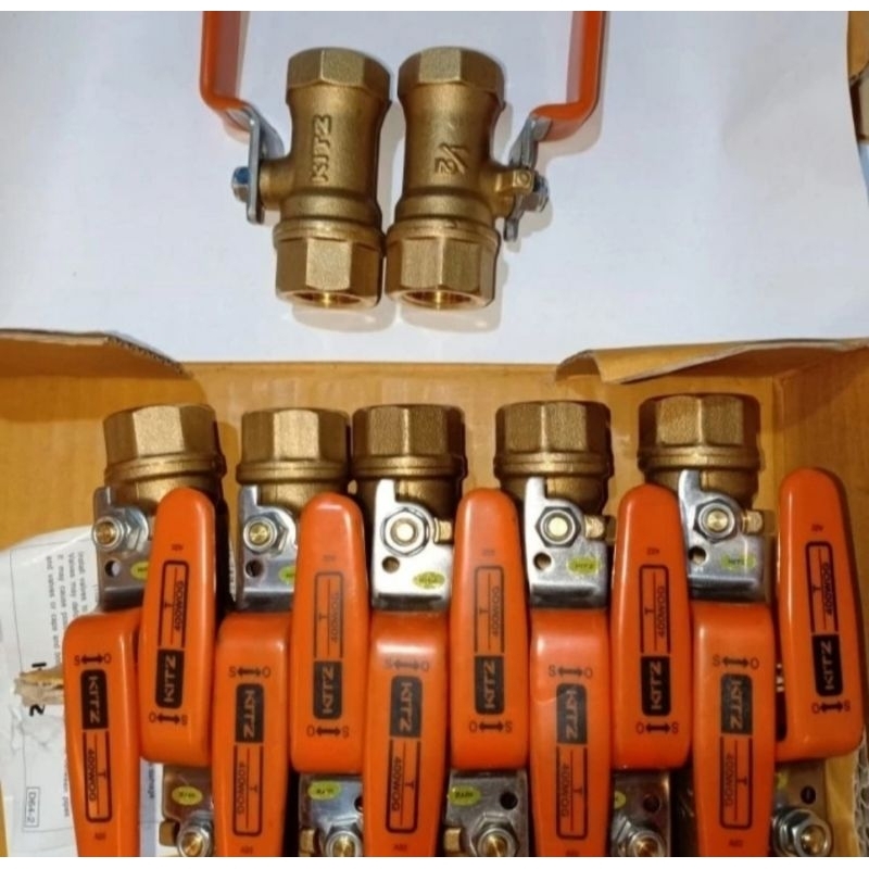 Jual BALL VALVE KITZ KUNINGAN/BRONZE 400 WOG 2" | Shopee Indonesia