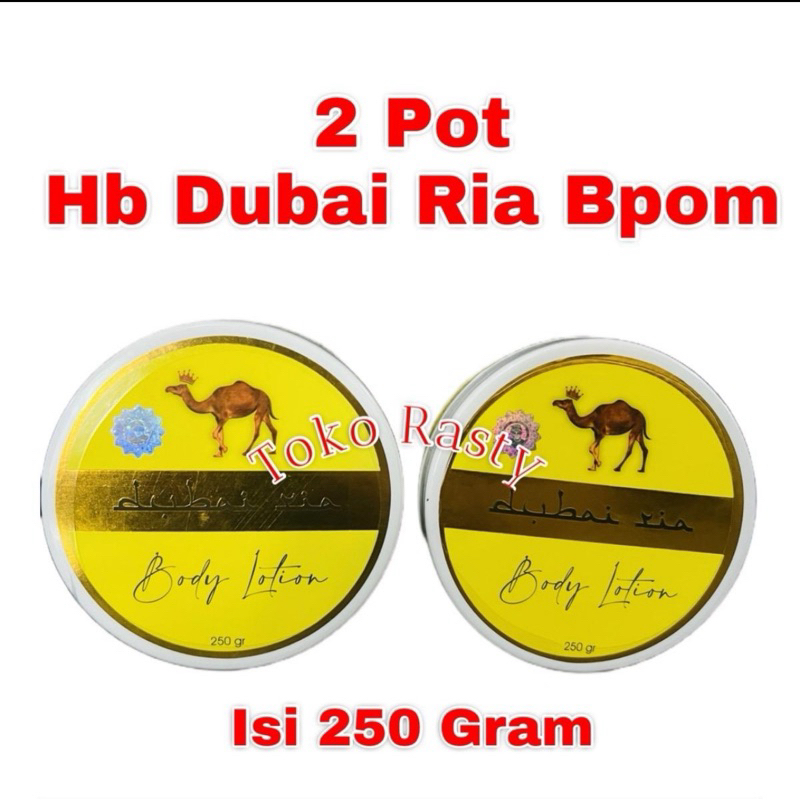 Jual 2 POT HB DUBAI RIA BPOM DOSTING ISI 250 GRAM | Shopee Indonesia