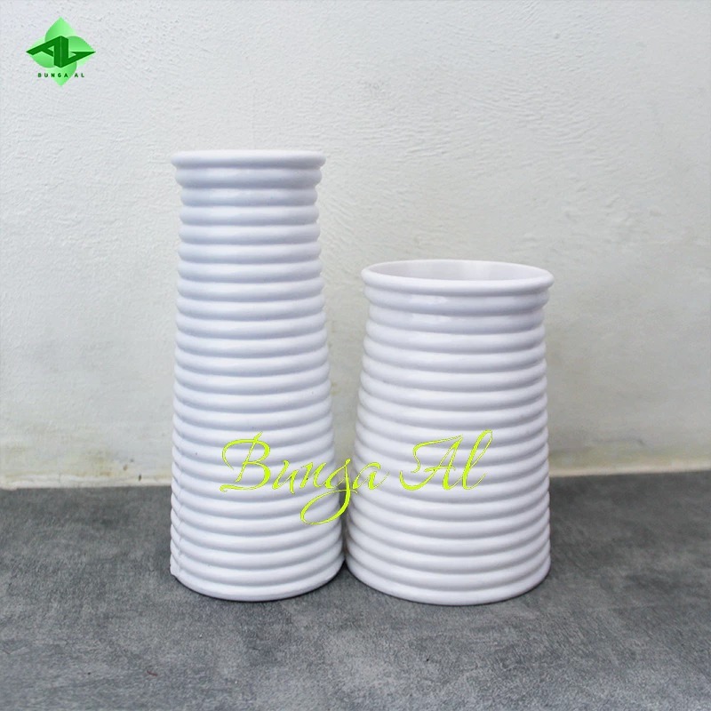 Jual pot bunga melamin gerigi tinggi hiasa bunga meja ruang tamu p009 ...