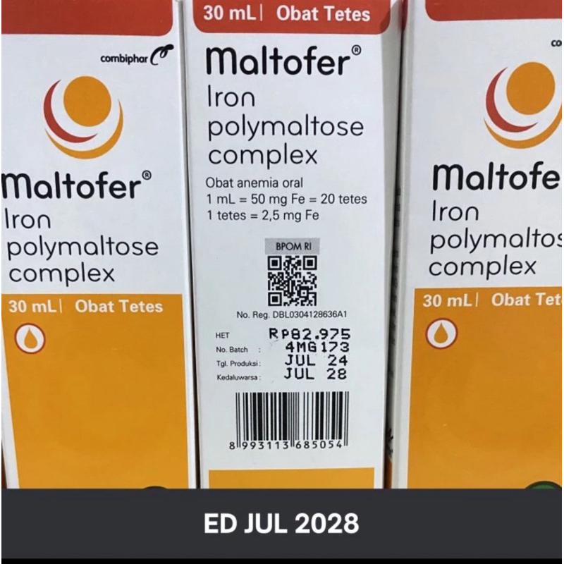 Jual RVPM - MALTOFER DROP TETES 30ml - VITAMIN PENAMBAH DARAH ZAT BESI ...