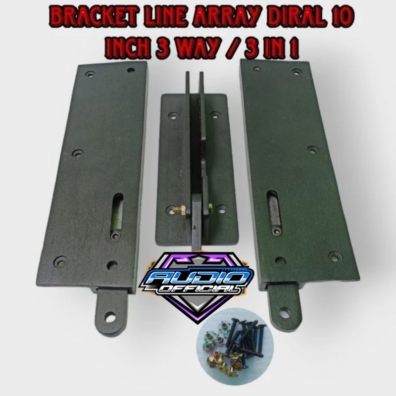 Jual Bracket Gantung LINE ARRAY 3in1 Ukuran Box Speaker 10'' 3 WAY / Breket 10 inch 3x1 ...
