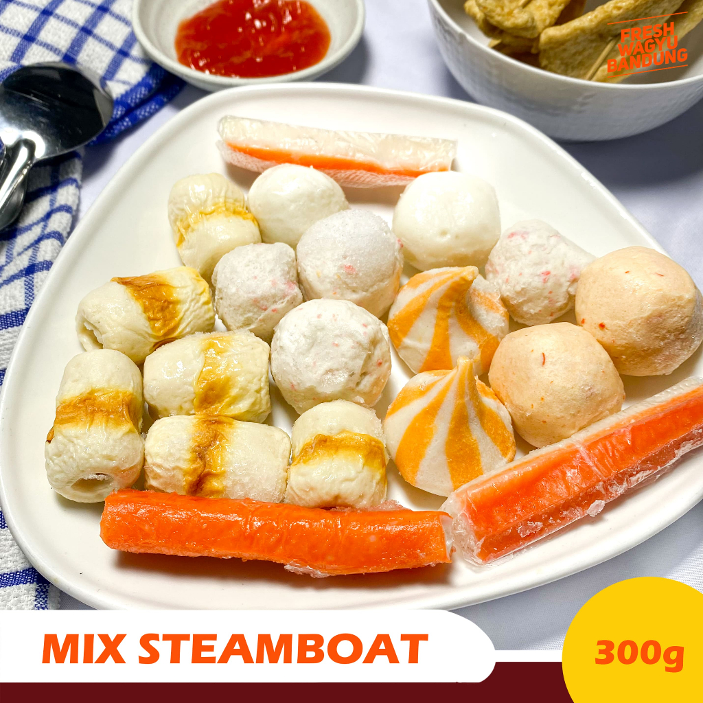Jual MIX STEAMBOAT SET PREMIUM Baso Ikan Suki Shabu Cedea 300g | Shopee ...