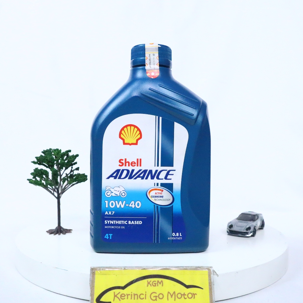 Jual Shell Advance AX7 4T SAE 10W-40 800ml API SN JASO MA2 Oli Motor ...