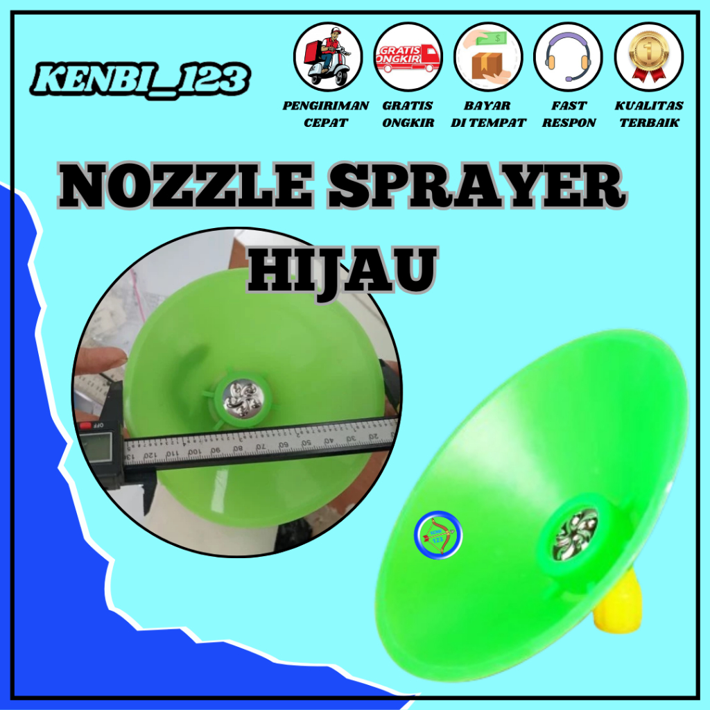 Jual Nozzle Fan 13 / Nosel Sprayer Corong Bulat Anti angin HIJAU BULAT KENBI_123 | Shopee Indonesia