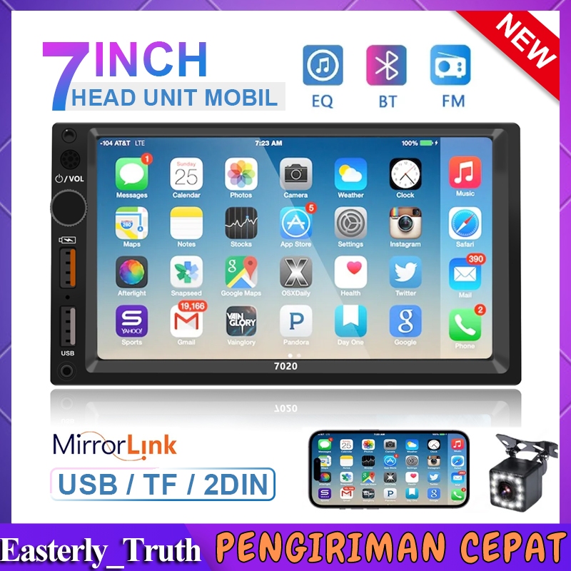 Jual (Stok Siap) Head Unit Mobil 7inch 2Din Universal Radio HD ...
