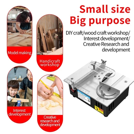 Jual Mini Table Saw DIY 5000RPM Meja Gergaji Kayu Multifungsi Table Saw ...