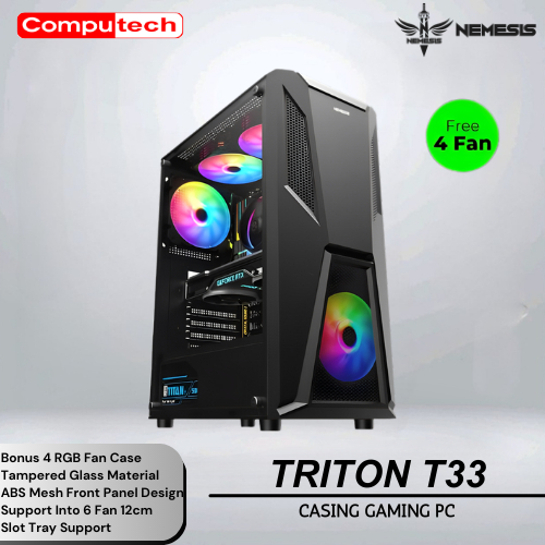 Jual NYK Nemesis Casing Gaming Triton T33 - PC Gaming Case NYK T 33 ...