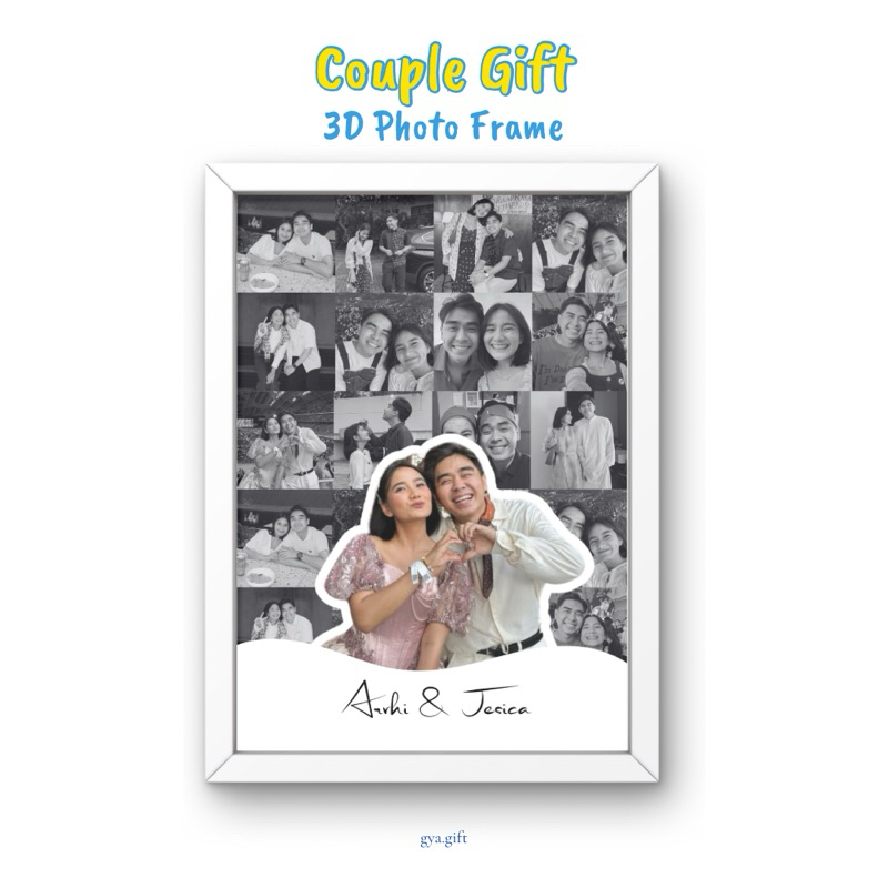 Jual Couple Gift V.2 Gya.Gift KADO ULANG TAHUN | KADO WEDDING 3D Frame ...