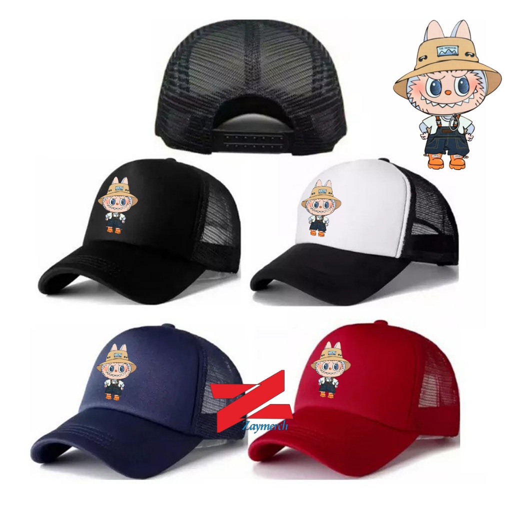 Jual topi labubu karakter over all topi tracker anak dewasa labubutopi ...