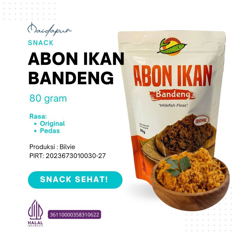 Jual Abon Ikan Bandeng Rasa Original dan Pedas - Bilvie | Shopee Indonesia