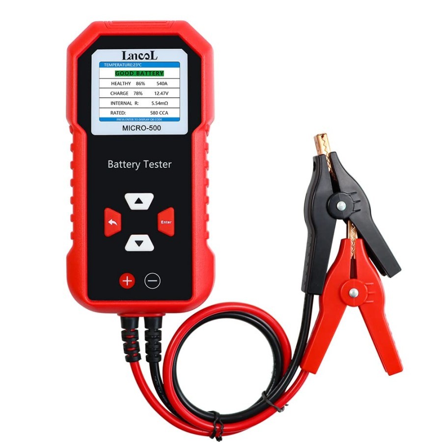 Jual Micro 500 Car Battery Tester, 12V Lithium Battery Test 40-3000 CCA ...