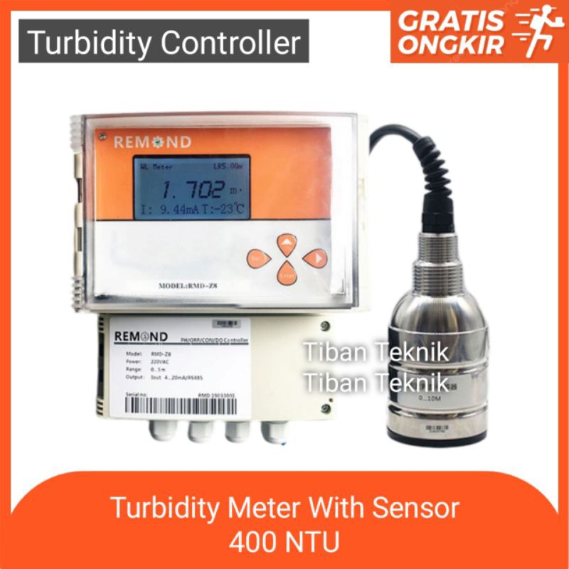 Jual Online turbidity controller turbidity meter with sensor 400 NTU ...