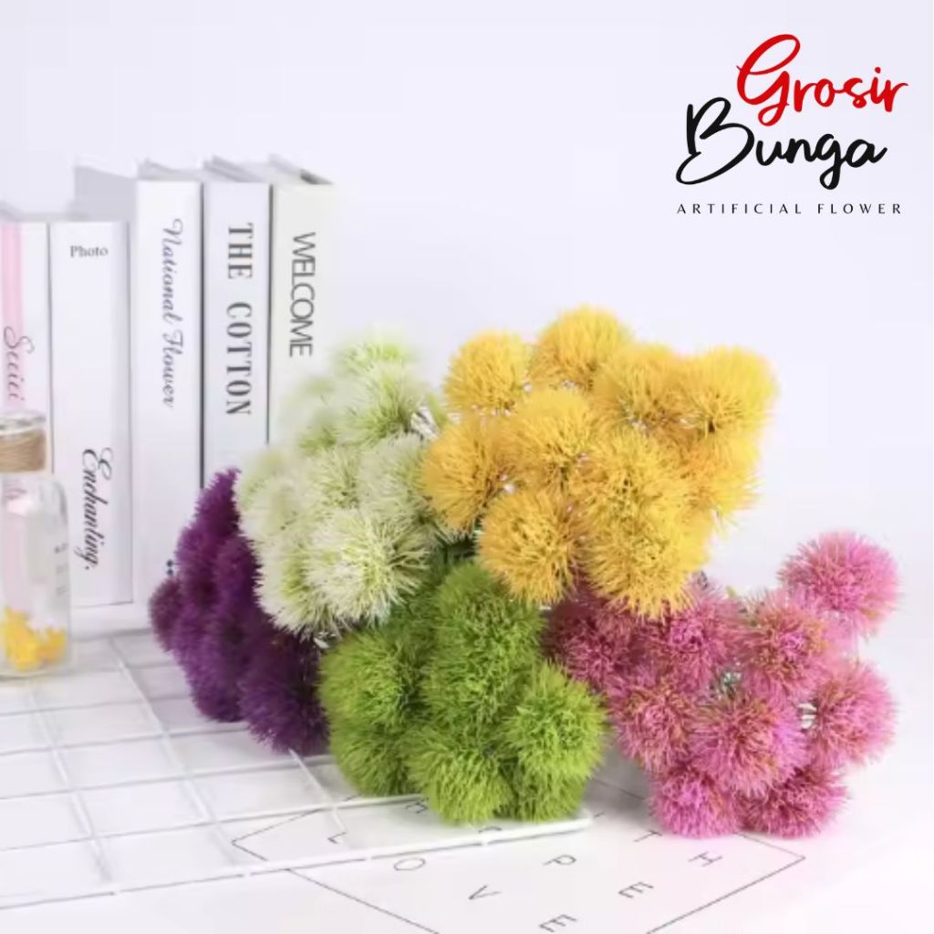 Jual Bunga Dandelion TM Cabang 3 Dianthus Artificial Rambutan | Shopee ...