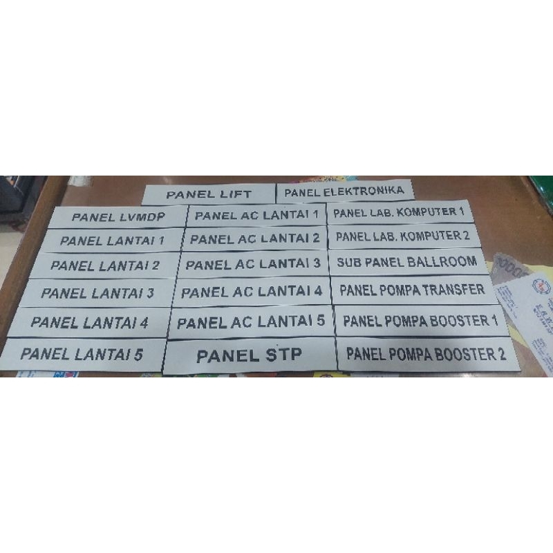 Jual Name plate/ label panel | Shopee Indonesia