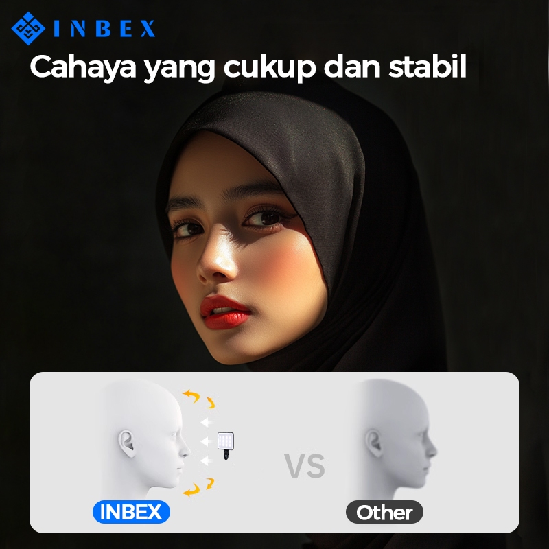 Jual [k] INBEX PL4 Mini Portable LED Light untuk Selfie, Live Streaming, dan Fotografi – Lampu ...