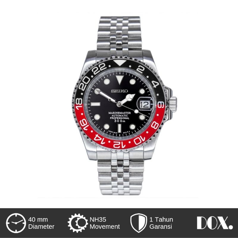 Jual Seikomod Coke SUB NH35 Automatic Jubilee Strap Full Stainless ...
