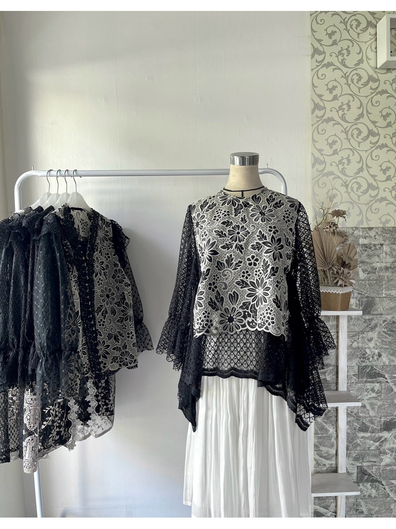 Jual Eliana flower outer brukat prada by elca collection / outer brukat ...