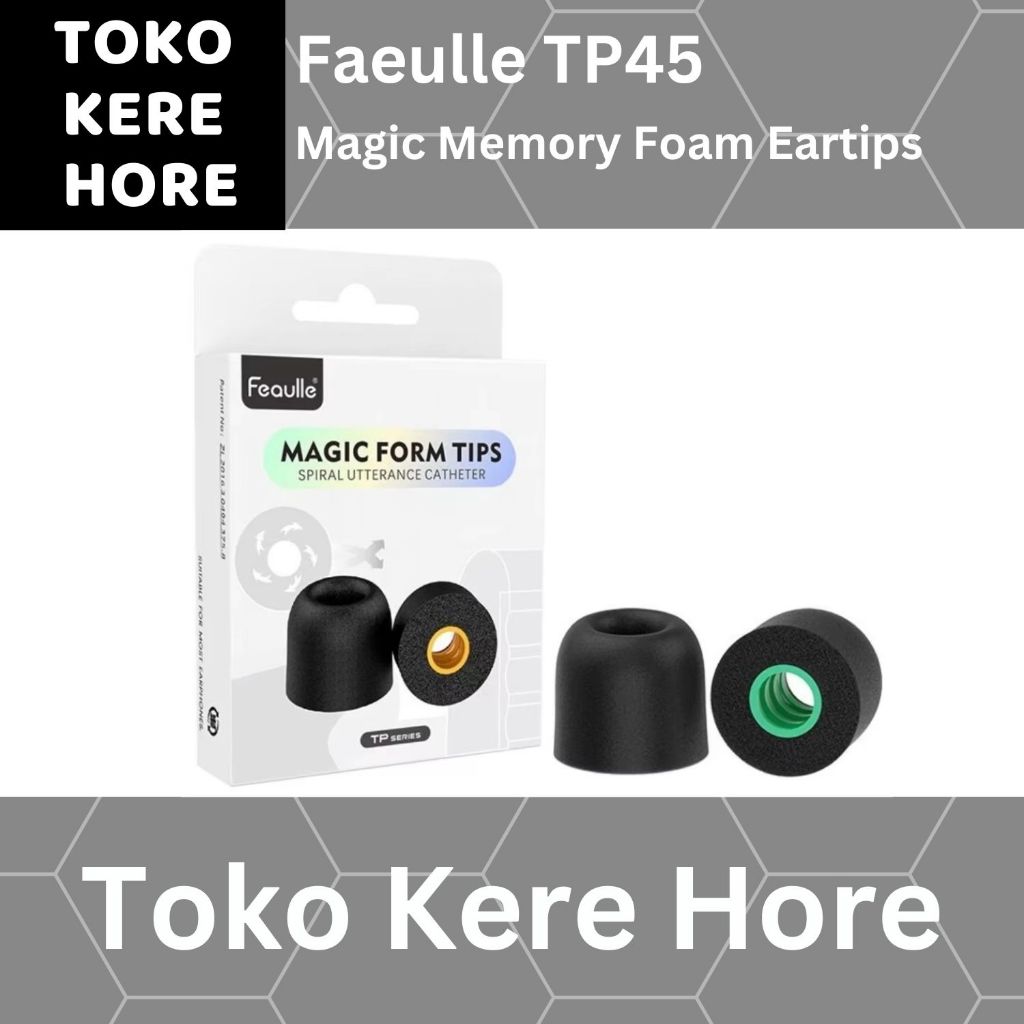 Jual Feaulle TP45 Spiral Memory Foam For In Ear Earphone | Shopee Indonesia