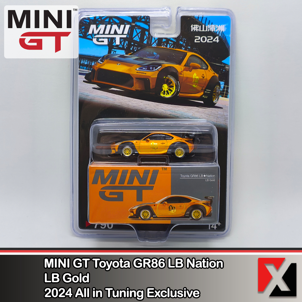 Jual MINI GT Toyota GR86 LB Nation LB Gold 2024 All In Tuning Exclusive ...