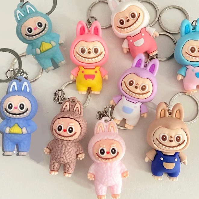 Jual Gantungan Kunci LABUBU Key Ring Mini Kecil / Ganci Karakter Labubu ...