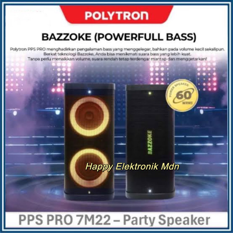Jual POLYTRON PARTYMAX SPEAKER POLYTRON SPEAKER AKTIF POLYTRON PPS PRO7M22 POLYTRON PPS PRO 7M22 ...