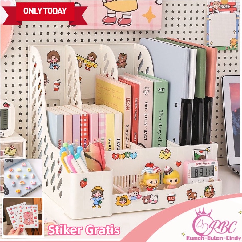 Jual Ekslusif disini COD RBC Rak Buku stiker Rak Penyimpanan desktop ...