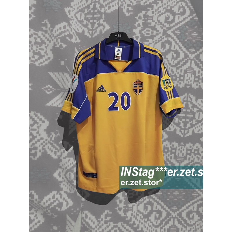 Jual jersey sepak bola classic vintage retro swedia 00s 90s original ...
