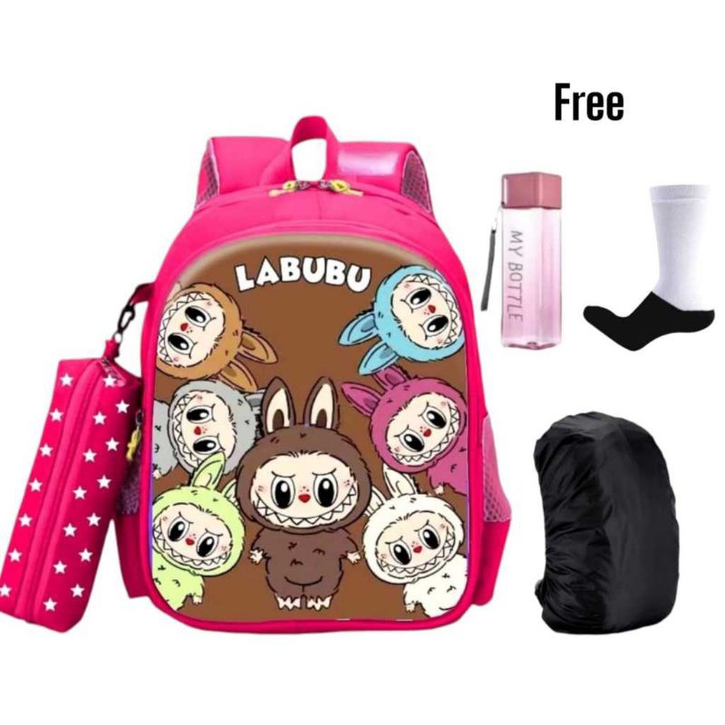 Jual Tas viral boneka labubu tas sekolah anak perempuan TK SD | Shopee Indonesia