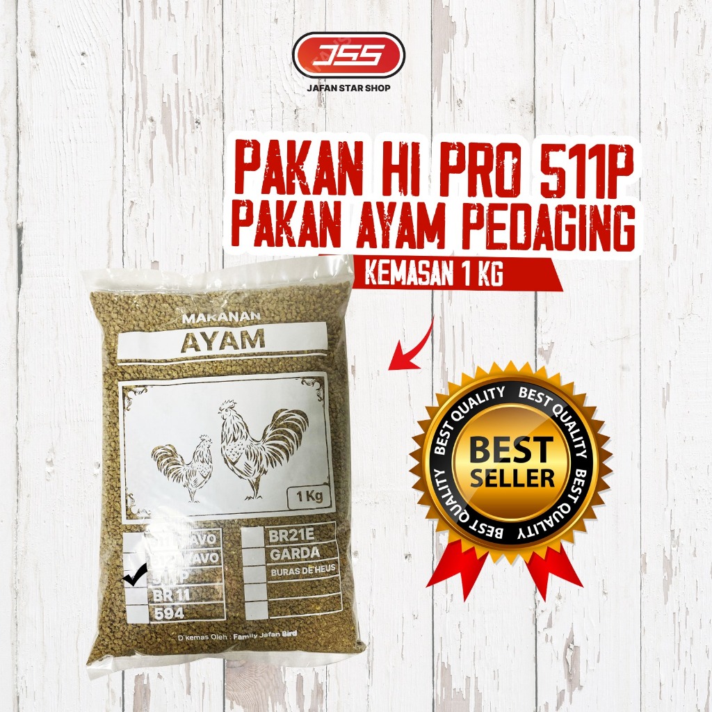 Jual Pakan Ayam 511 P 1 KG Pur ayam bebek ayam kampung Jangkrik KEMASAN ...