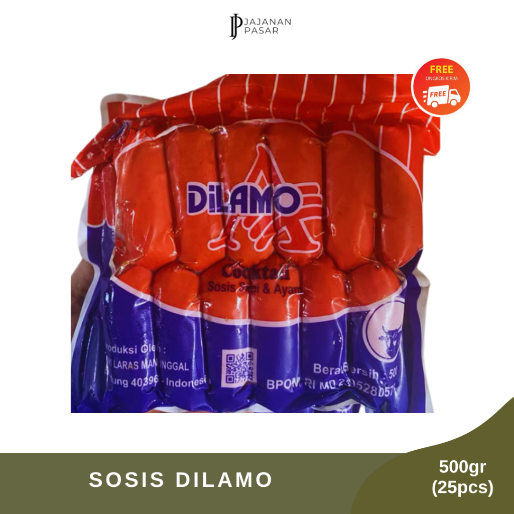 Jual SOSIS DILAMO Beef Cocktail 500gr @25pcs | Shopee Indonesia