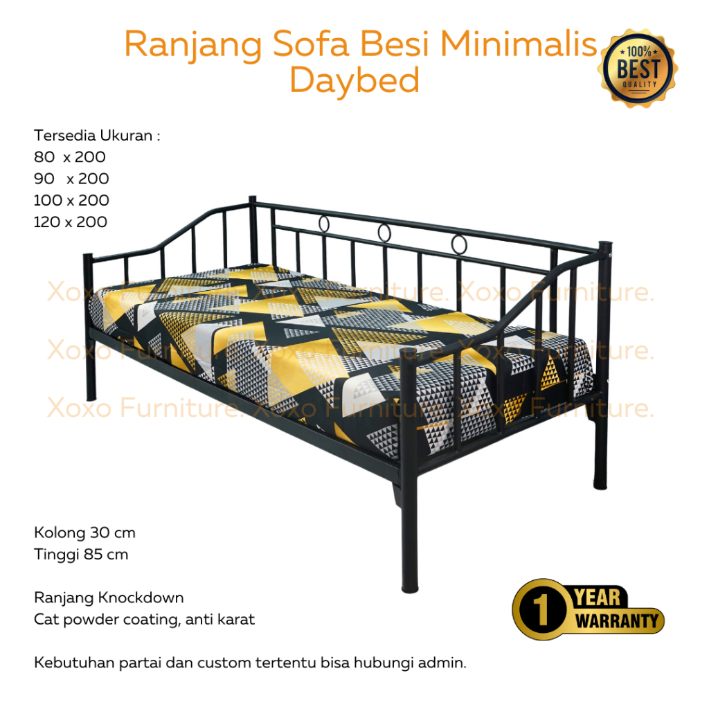 Jual Daybed Ranjang Santai Minimalis 80x200 90x200 100x200 120x200 ...