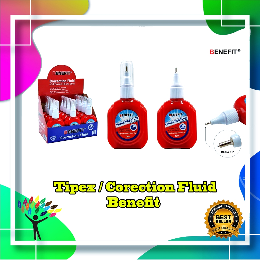 Jual Correction Pen / Correction Fluid / Tip-ex Kertas Cair Benefit ...