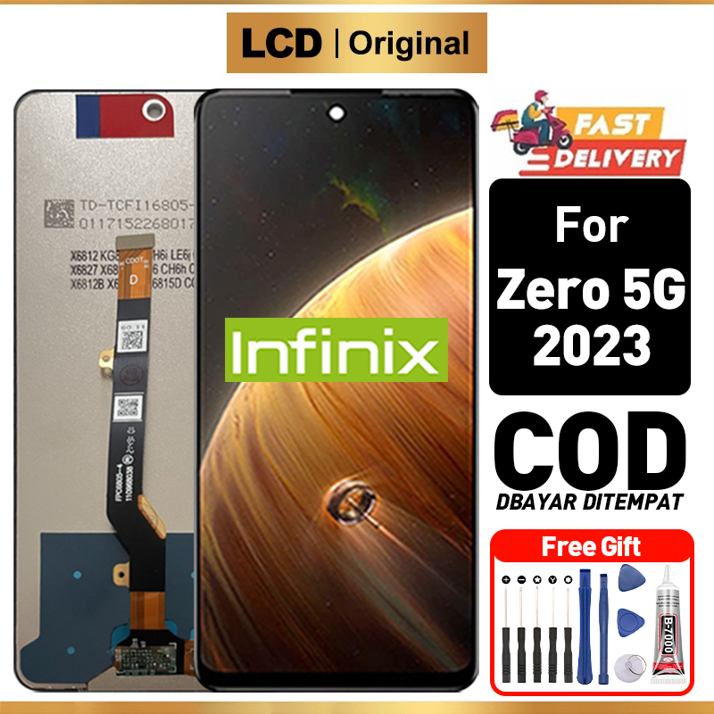 Jual LCD Infinix zero 5G 2023 Original Touchscreen Fullset Asli Ori Compatible For Glass Touch ...