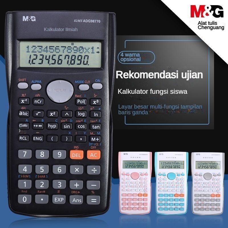 Jual Kalkulator ilmiah khusus untuk ujian siswa merek MG,alat komputasi ...