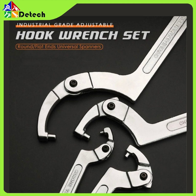 Jual Kunci Kait yang Dapat Disesuaikan Tipe C Kunci Pas Skala Mur Baut ...