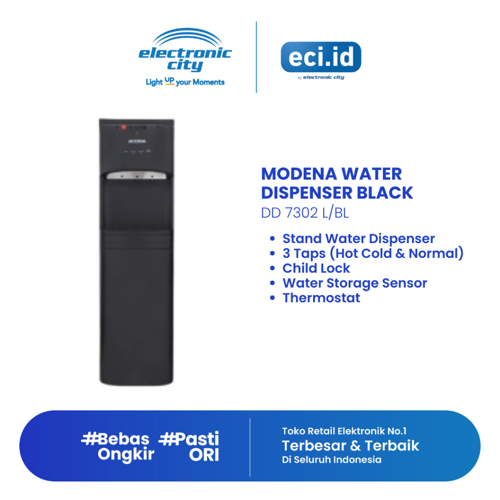 Jual Modena Water Dispenser Black - DD 7302 L/BL | Shopee Indonesia