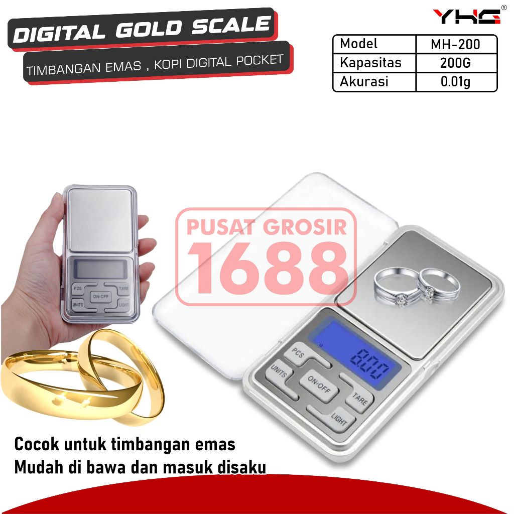 Jual Timbangan Digital Pocket Scale / Timbangan Bubuk Emas Obat MH ...