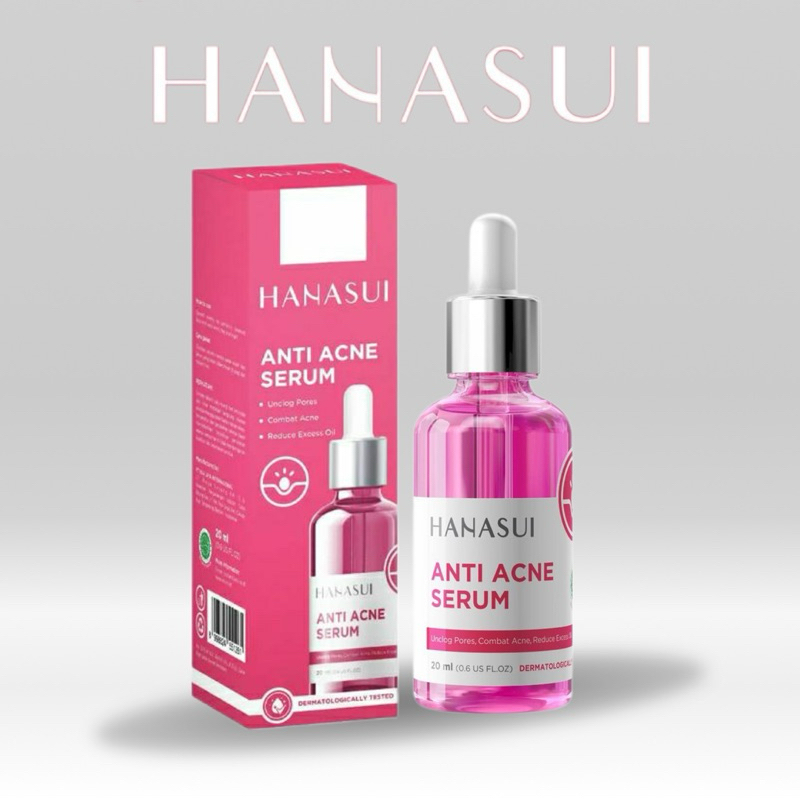 Jual HANASUI Anti Acne Serum Unclog Pores Combat Acne Reduce Excess Oil ...