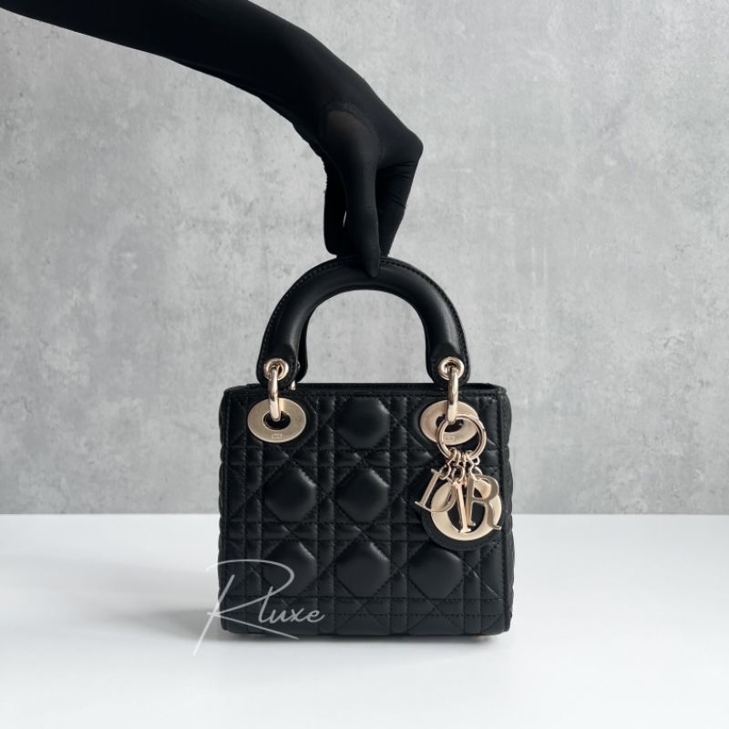 Jual Mini Lady Bag in Black GHW | Shopee Indonesia